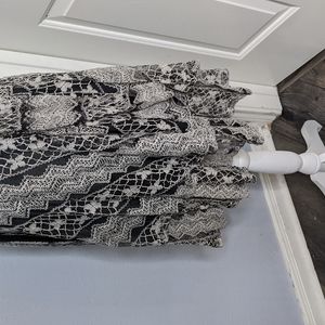 Ryu | Dresses | Ryu Lace Black And White Dress Nwt Jacket Crochet ...